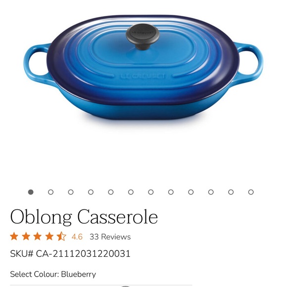 Le Creuset | Kitchen | Le Creuset Blue Oblong Casserole | Poshmark